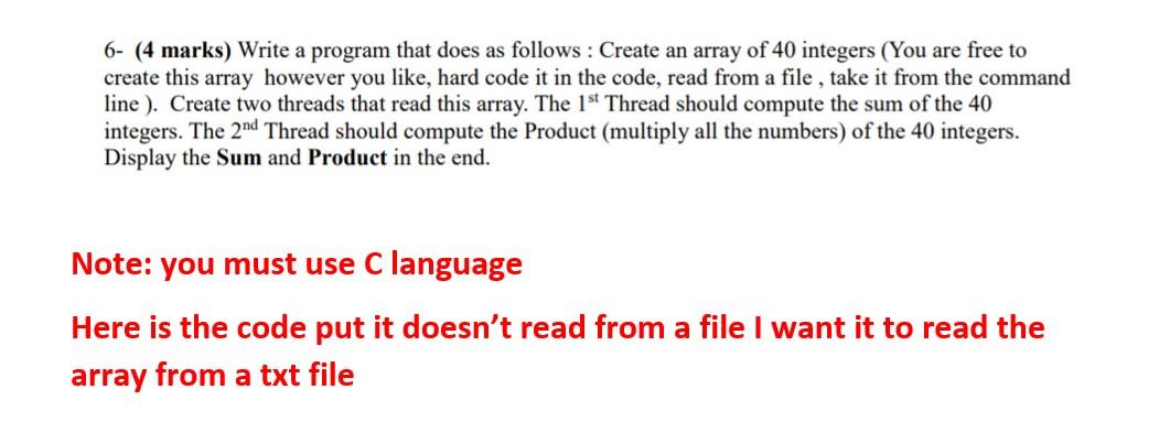 Solved #include #include int array[] | Chegg.com