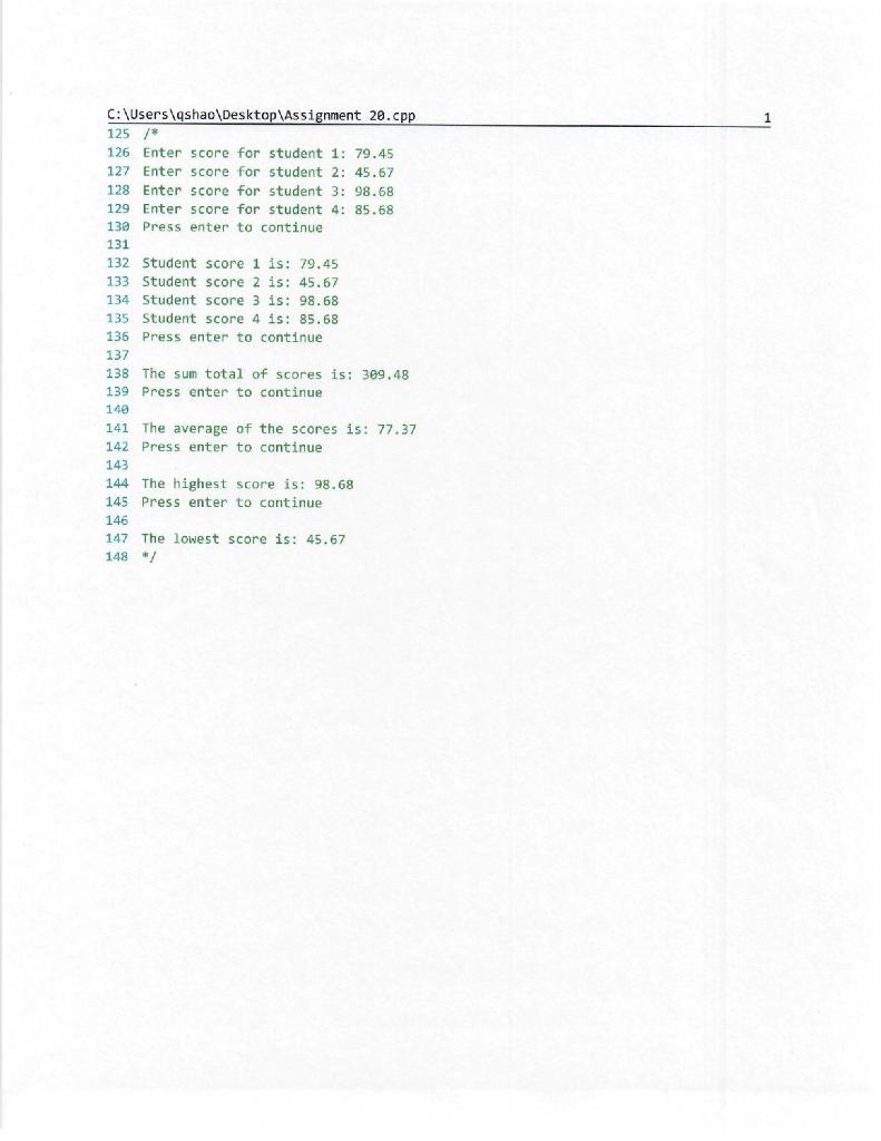 Solved COSC 1550 Assignment #20 Due date: April, 23 You need | Chegg.com