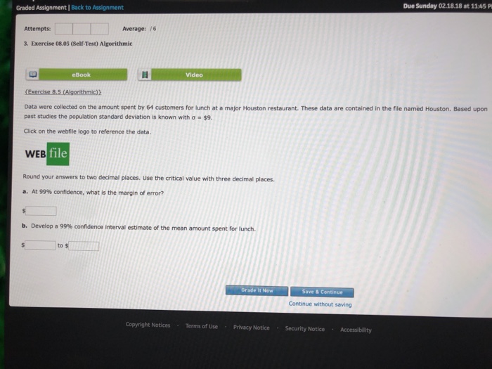 Solved Graded Assignment | Back to Assignment Due Sunday | Chegg.com