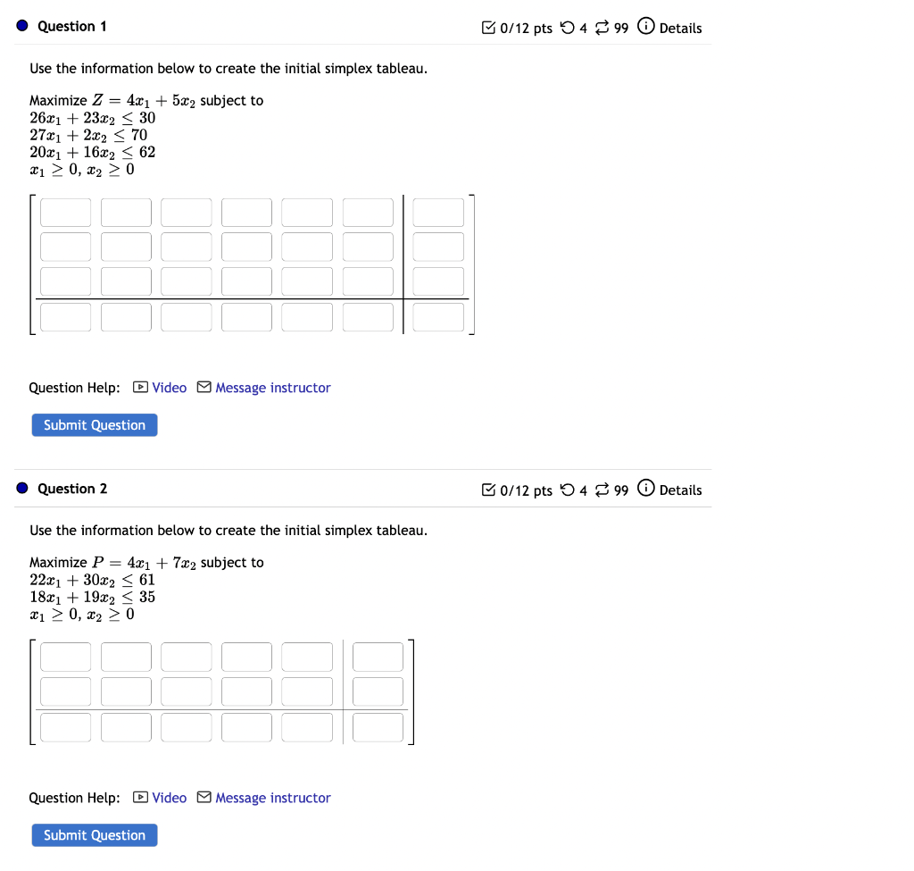 Solved Use the information below to create the initial | Chegg.com