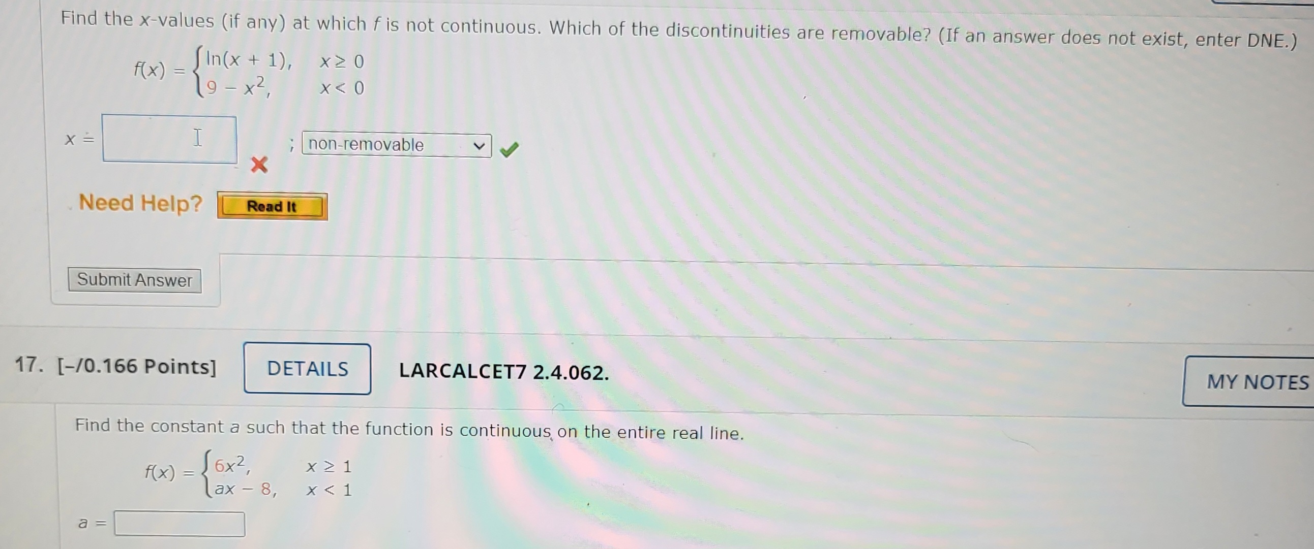 Solved Find the x-values (if any) at which f is not | Chegg.com