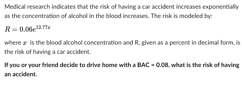 Solved Medical research indicates that the risk of having a | Chegg.com