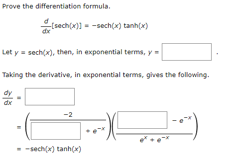 Solved Prove the differentiation formula. | Chegg.com