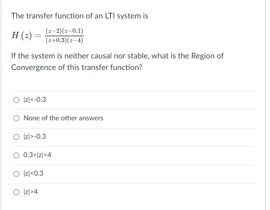 Solved The transfer function of an LTI system is H (2) | Chegg.com