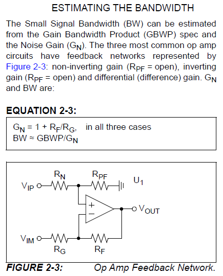 Solved ESTIMATING THE BANDWIDTH The Small Signal Bandwidth | Chegg.com