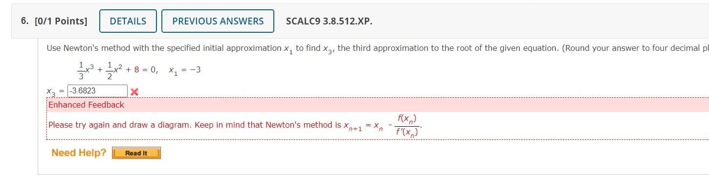 Solved 6. [0/1 Points] DETAILS PREVIOUS ANSWERS SCALC9 | Chegg.com