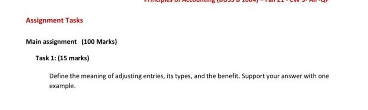 Solved Assignment Tasks Main assignment (100 Marks) Task 1: | Chegg.com