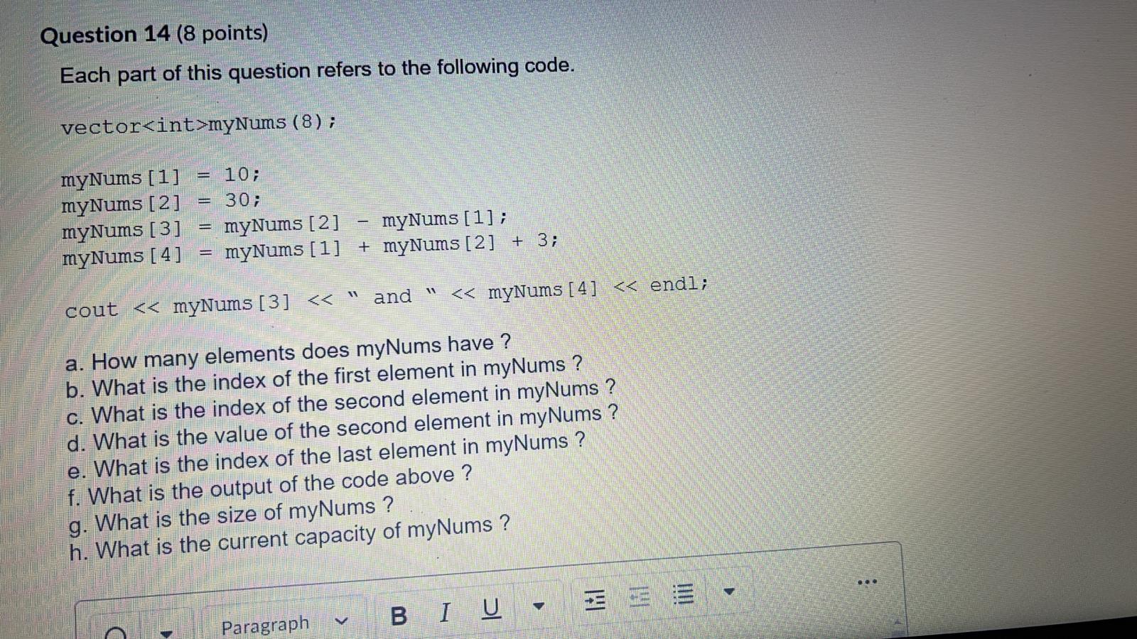 Solved Question 13 (3 points) Consider the following | Chegg.com