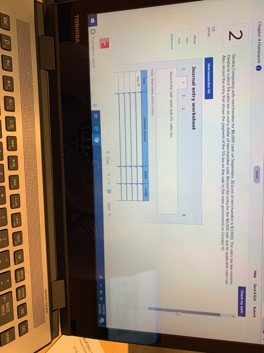Solved Help Save&Exit Submit Also record the entry that | Chegg.com