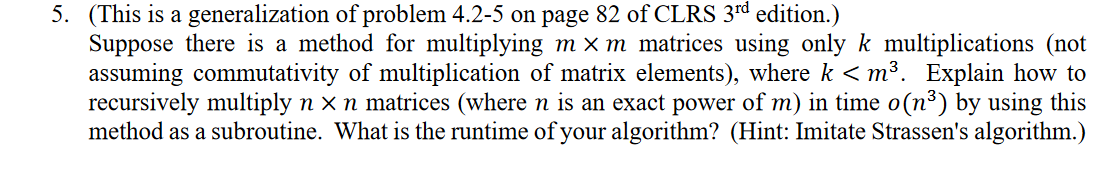 5. (This is a generalization of problem 4.2-5 on page | Chegg.com