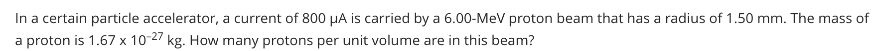 Solved In ﻿a certain particle accelerator, a current | Chegg.com
