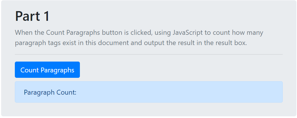 Solved Complete the following DOM Exercises (Please | Chegg.com
