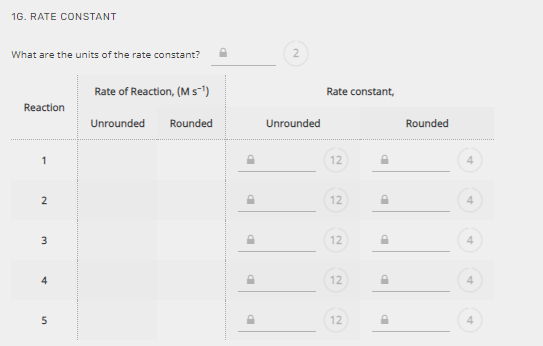 Solved 1E. RATES AND RELATIVE RATES OF REACTION Calculate | Chegg.com