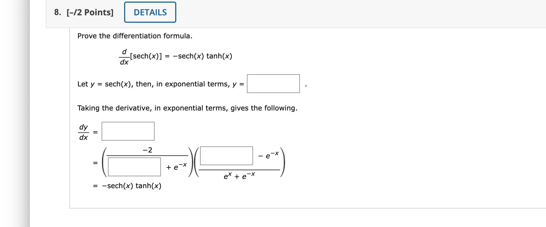 Solved Prove the differentiation formula. | Chegg.com