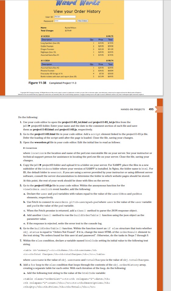 Figure 11-38 Completed Project 11.3 HANDS-ON PROJECTS | Chegg.com