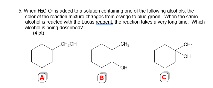 Solved 5. When H2CrO4 is added to a solution containing one | Chegg.com