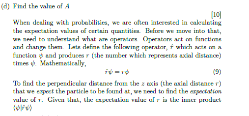 Solved A particle exists in three dimensions and is trapped | Chegg.com