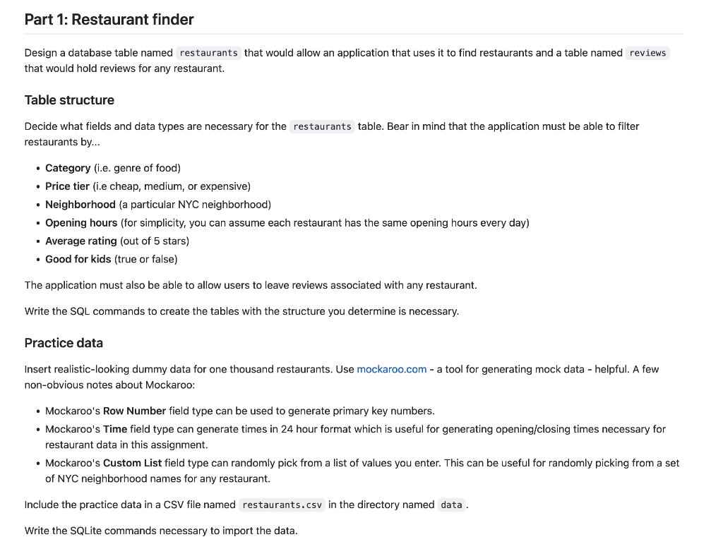 Solved Design A Database Table Named That Would Allow An 