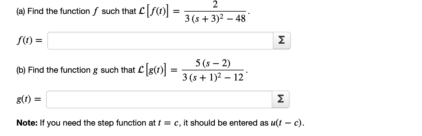 Solved (a) Find the function f such that | Chegg.com
