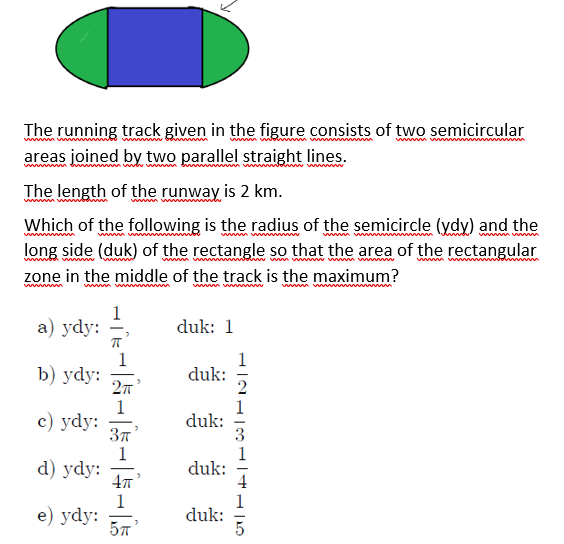 Solved The running track given in the figure consists of two | Chegg.com
