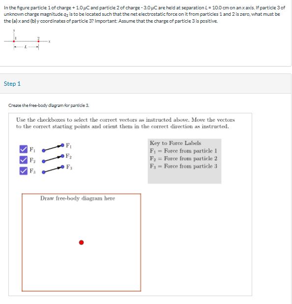 Solved Create the free-body dlagram for particle 3. ﻿Use the | Chegg.com