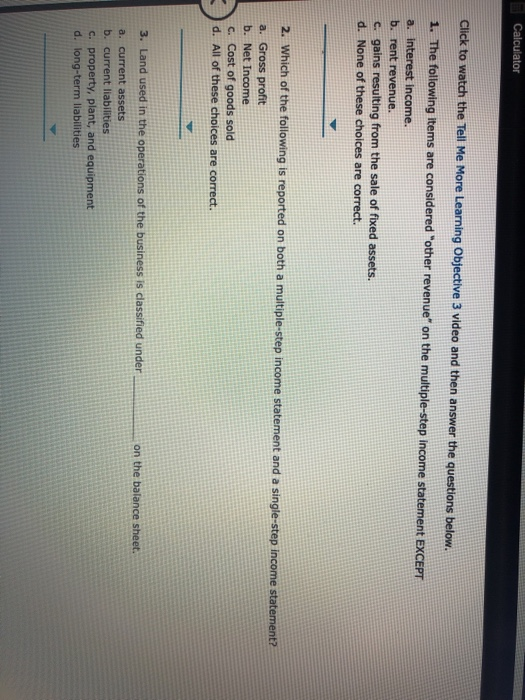 Solved Click to watch the Tell Me More Learning Objective 3 | Chegg.com