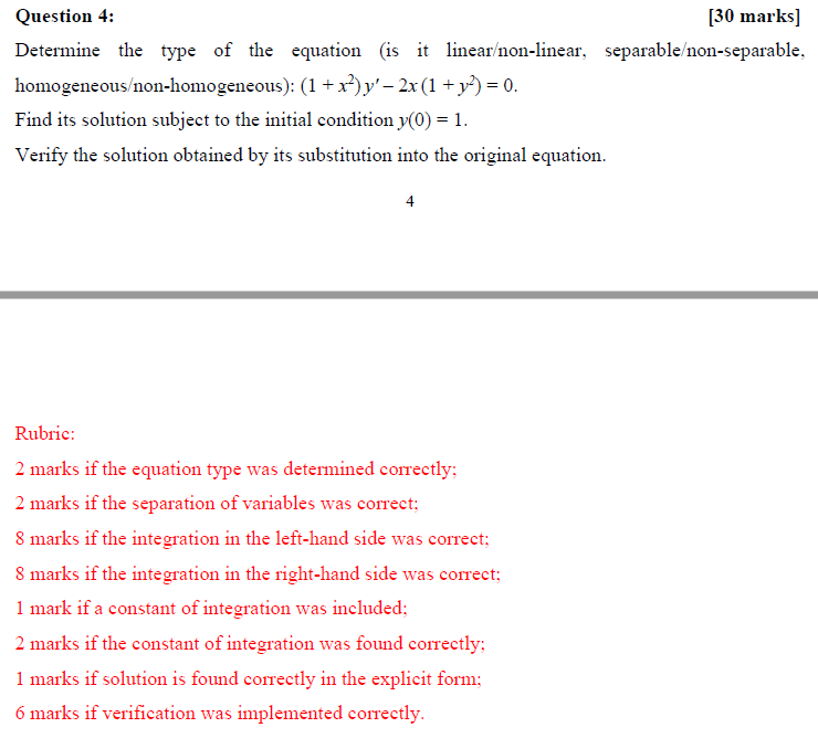 Solved Question 4: [30 marks] Determine the type of the | Chegg.com