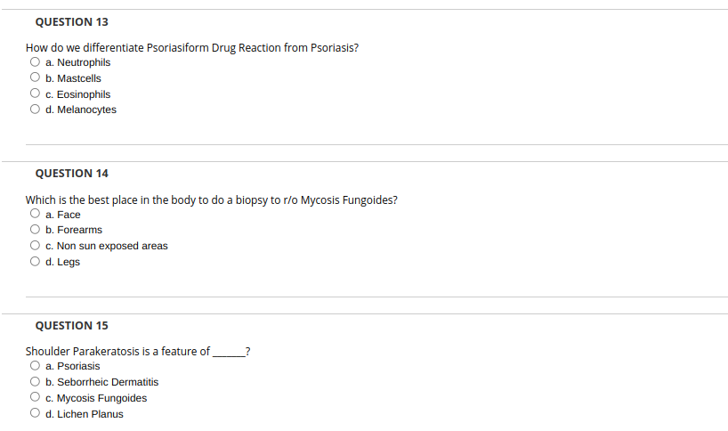 Solved How do we differentiate Psoriasiform Drug Reaction | Chegg.com