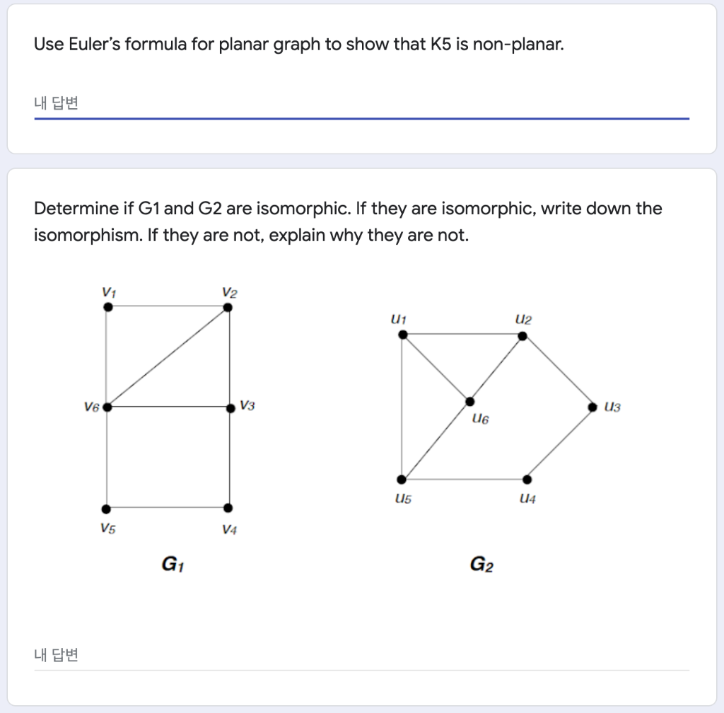Use Euler's formula for planar graph to show that K5 | Chegg.com