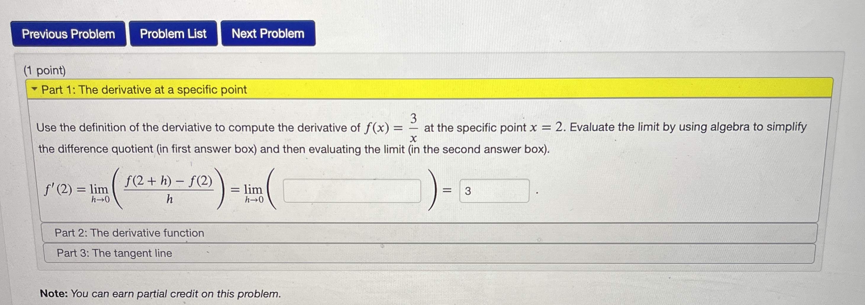 Solved Use The Definition Of The Derviative To Compute The