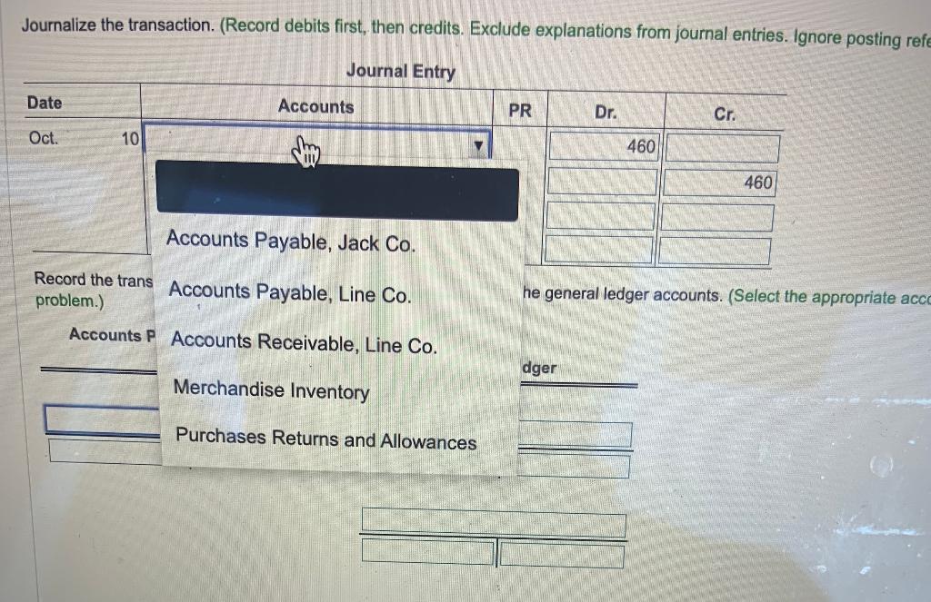On October 10,201X, Jack Co. issued debit memorandum | Chegg.com