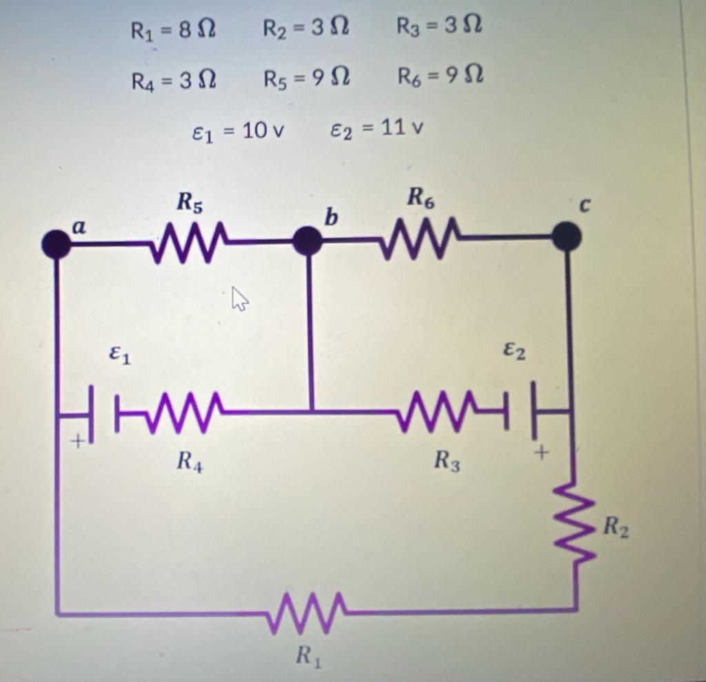 Solved Find the current flowing though resistor R6 in the | Chegg.com