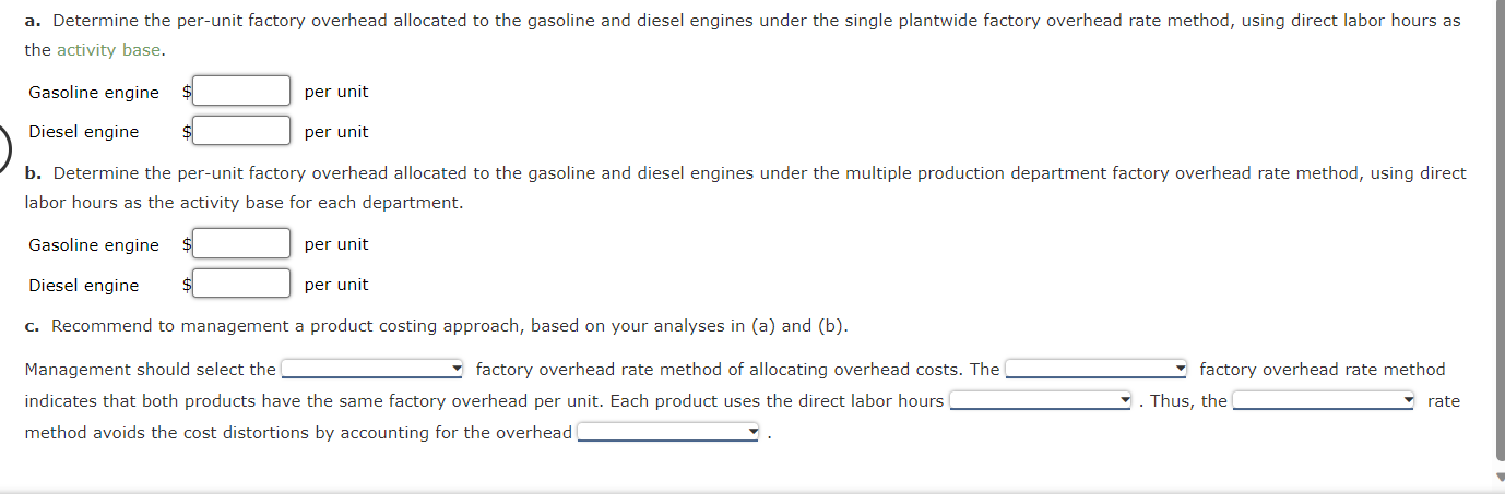 Solved Single Plantwide and Multiple Production Department | Chegg.com