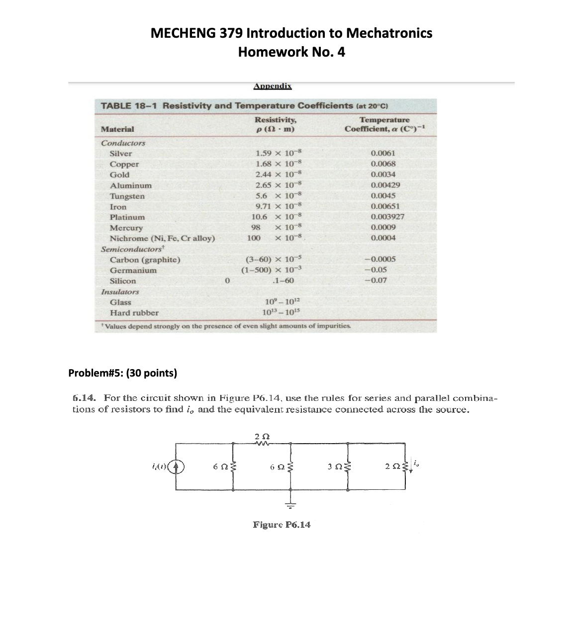 MECHENG 379 Introduction to Mechatronics Homework No. | Chegg.com