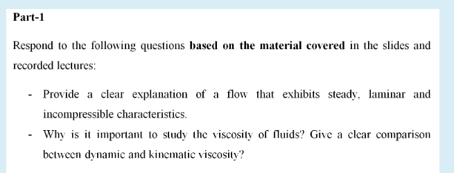 [Solved]: Part-1 Respond to the following questions based o