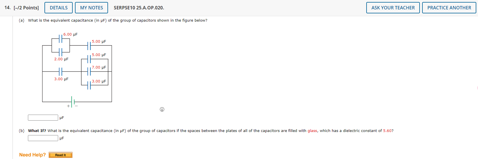 Solved 14. [-/2 ﻿Points]SERPSE10 25.A.OP. 020.(a) ﻿What is | Chegg.com