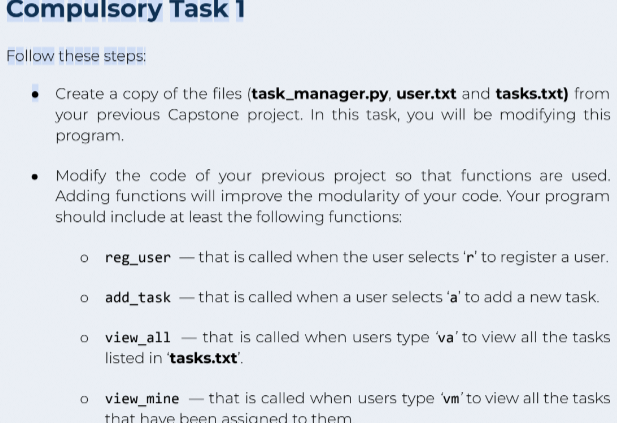 Solved Compulsory Task 1follow These Stepscreate A Copy Of 