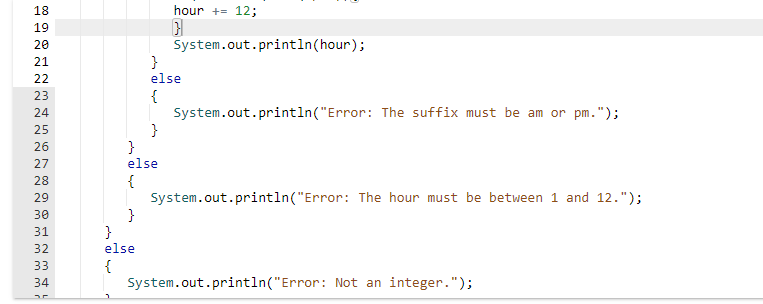 Solved Read in a time such as 3pm and print the equivalent | Chegg.com