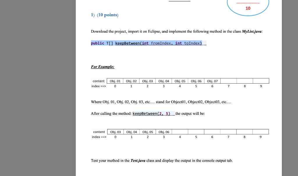 Solved public class MyList { private G | Chegg.com