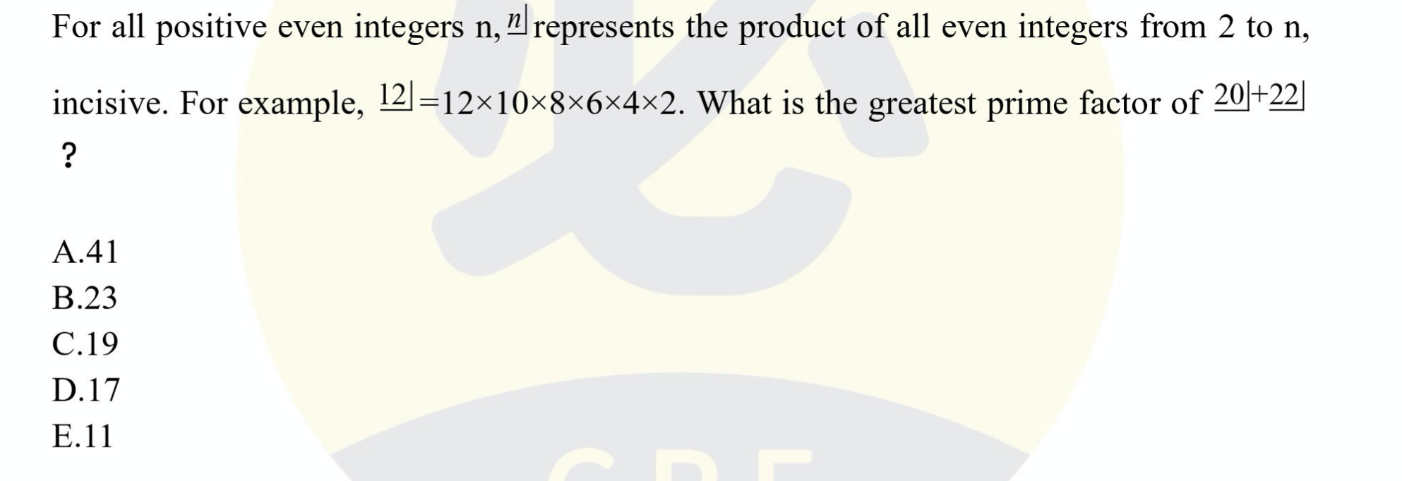 Solved For all positive even integers n, n represents the | Chegg.com