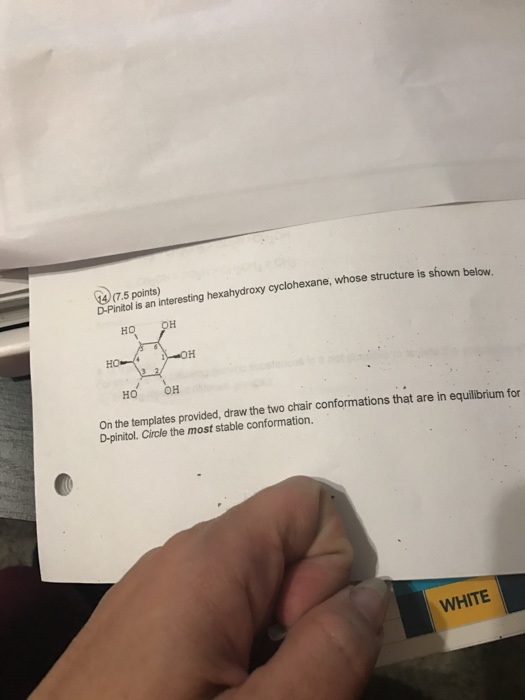 Solved D-Pinitol is an interesting hexahydroxy cyclohexane, | Chegg.com