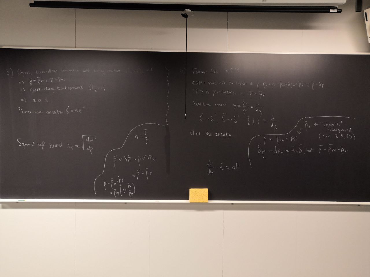 Solved 3 Matter Perturbations In A Curvature Dominated