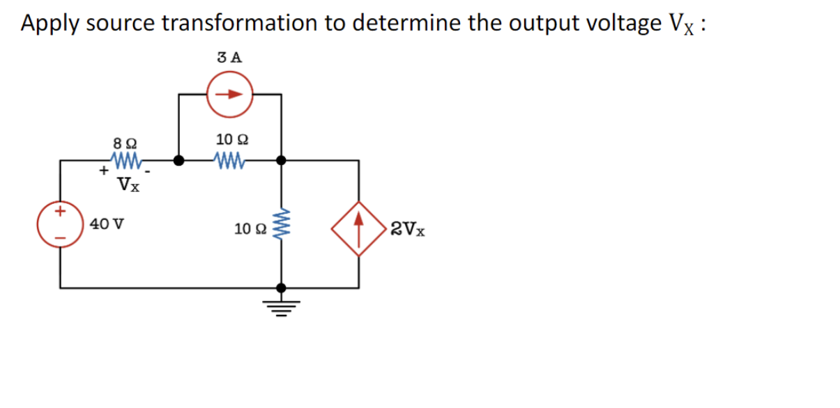 Solved Apply source transformation to determine the output | Chegg.com