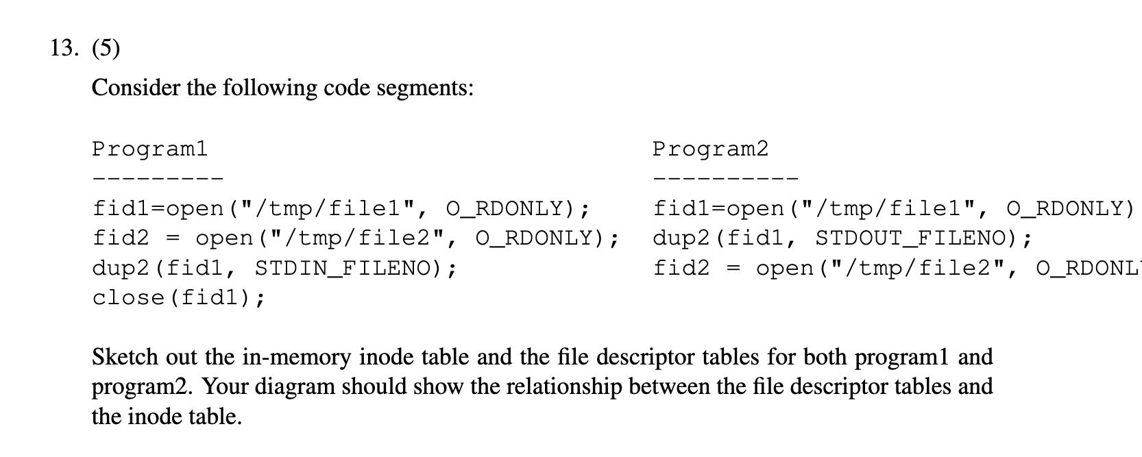 Solved 3 5 Consider The Following Code Segments Program1