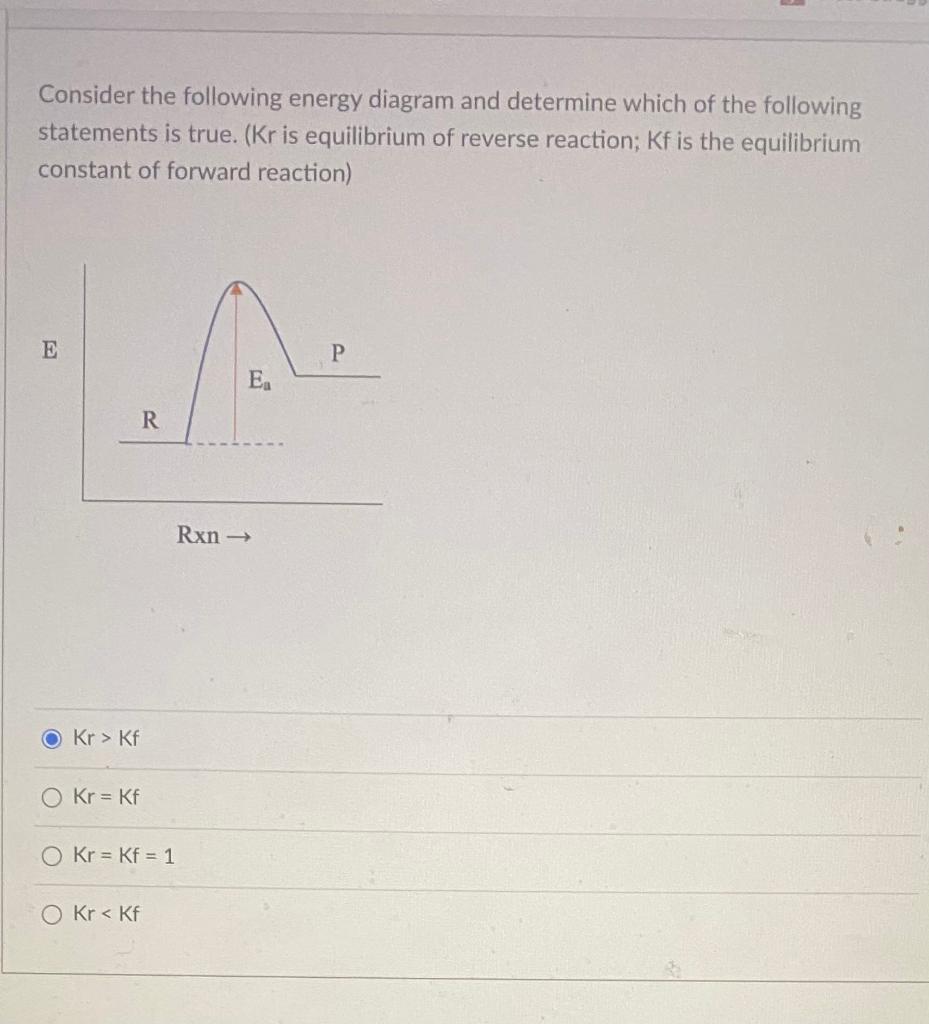 Solved Consider the following energy diagram and determine | Chegg.com Solved Consider the following energy diagram and determine | Chegg.com