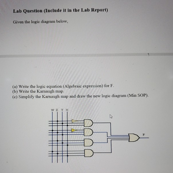 Solved Lab Question (Include it in the Lab Report) Given the | Chegg.com