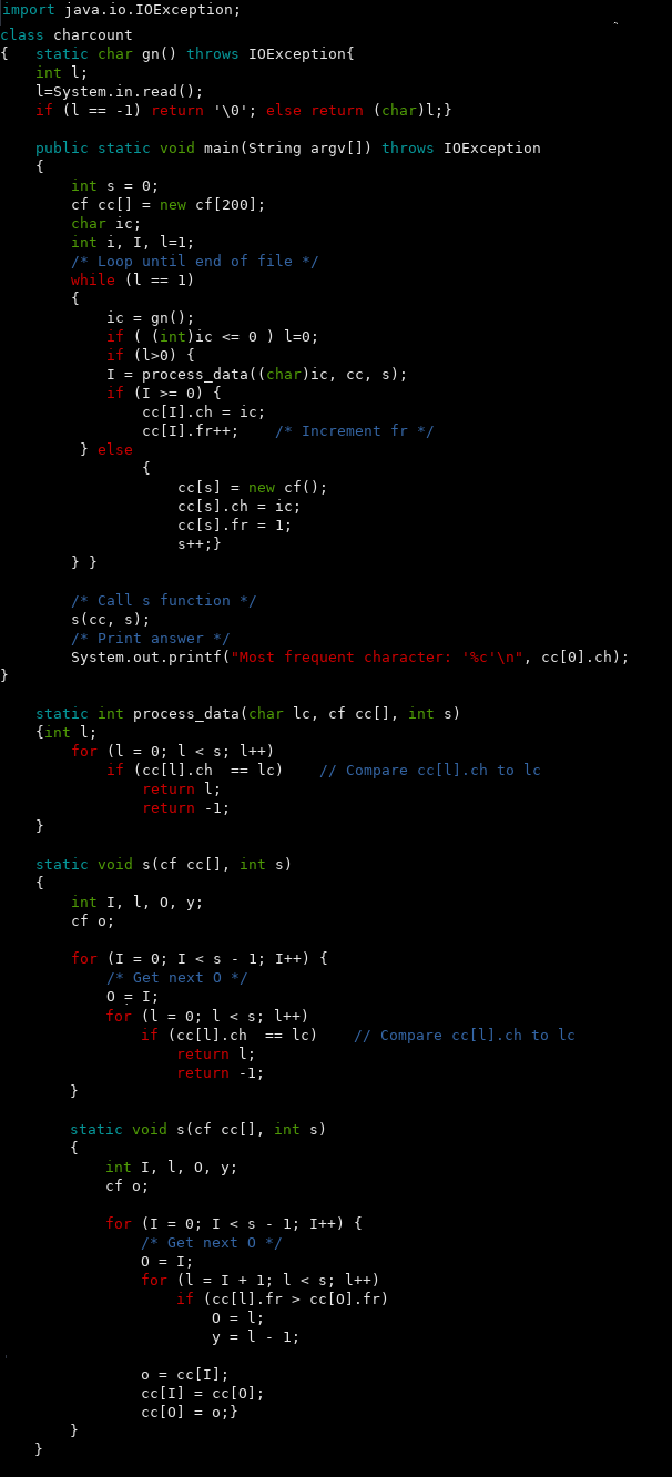 Written In Java - modify the code to print How many | Chegg.com