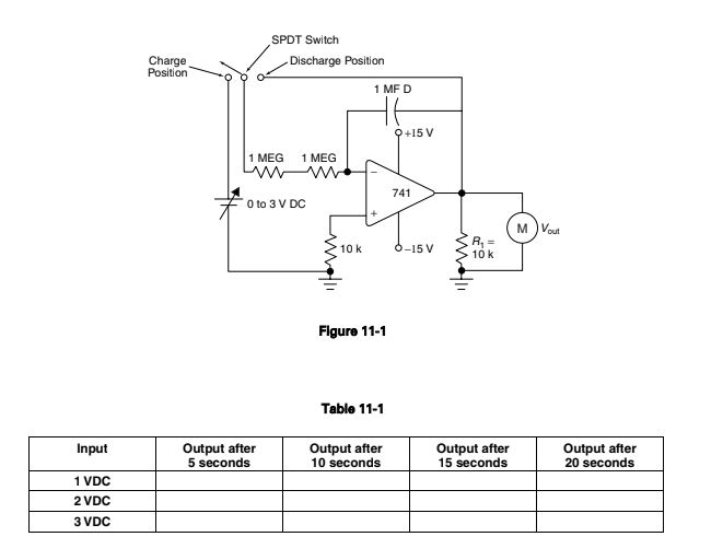 Solved Charge Position SPDT Switch Discharge Position 1 MFD | Chegg.com