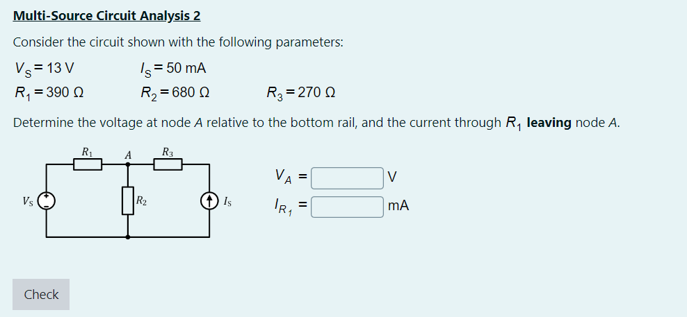 Solved Multi Source Circuit Analysis 2 Consider The Circuit 