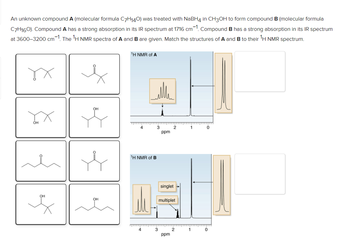 Solved An unknown compound A (molecular formula C7H140) was | Chegg.com